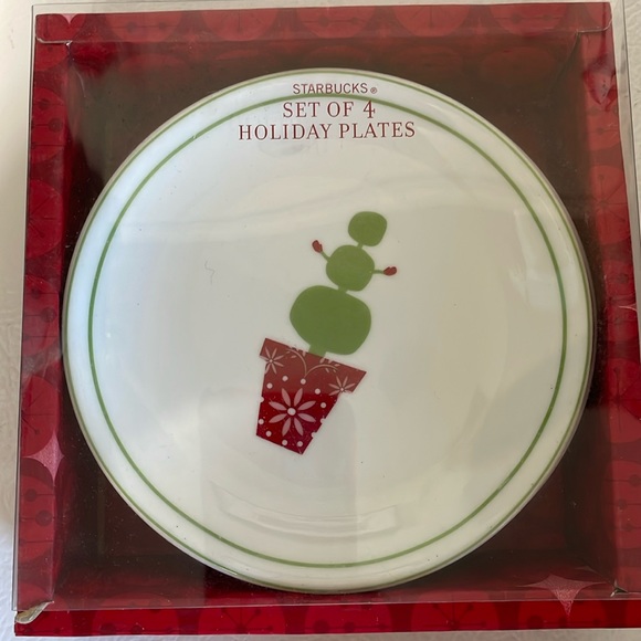 Starbucks | Holiday | Starbucks 206 Six Inch Holiday Plates Set Of 4 ...